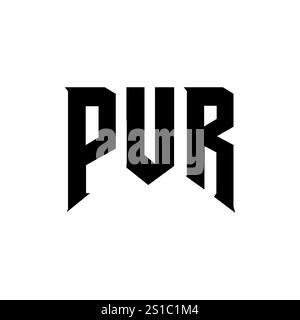 PUR letter logo design for technology company. PUR logo design black ...
