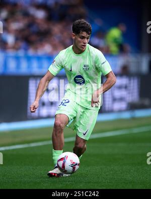 Hector Font of FC Barcelona with the ball during the LaLiga EA Sports ...