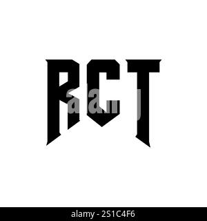 RCT letter logo design for technology company. RCT logo design black ...