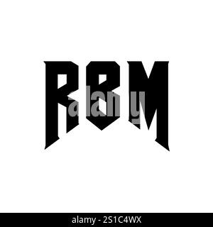 RBM letter logo design for technology company. RBM logo design black ...