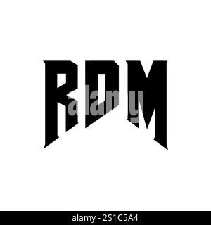 RDM letter logo design for technology company. RDM logo design black ...