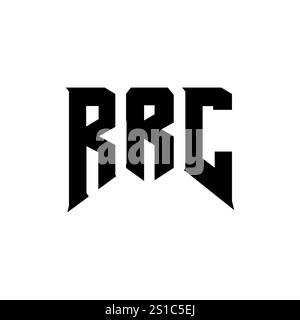 RRC letter logo design for technology company. RRC logo design black ...