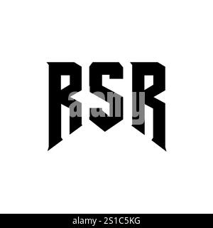RSR letter logo design for technology company. RSR logo design black ...