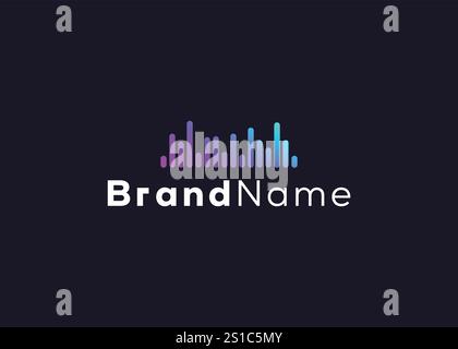 sound wave logo vector template Stock Vector Image & Art - Alamy