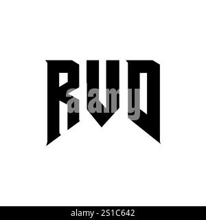 RVD letter logo design for technology company. RVD logo design black ...