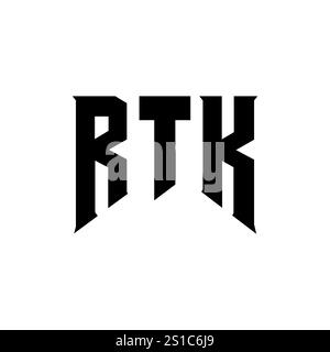 RTK letter logo design for technology company. RTK logo design black ...