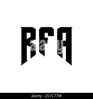 RFA letter logo design for technology company. RFA logo design black ...
