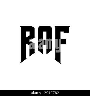 RAF letter logo design for technology company. RAF logo design black ...