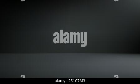 Black Aesthetic Minimalist Empty Photo Studio Room. Abstract Gradient ...