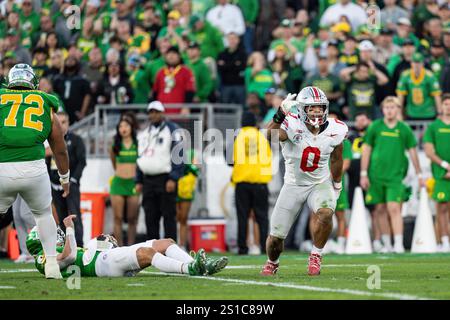 Ohio State Buckeyes linebacker Cody Simon (0) during the Rose Bowl game ...