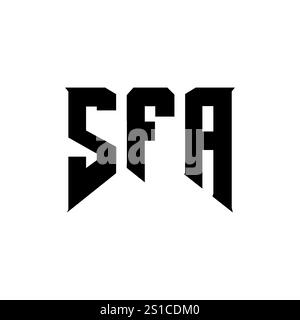 SFA letter logo design for technology company. SFA logo design black ...