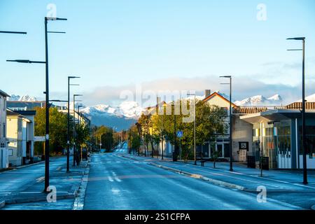 Storgata Street in Leknes - Norway Stock Photo - Alamy