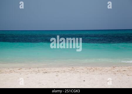 The Beautiful tranquil sand beach, Guardalavaca, Holguin province, Cuba ...