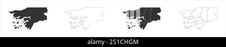 Guinea-Bissau political map of administrative divisions Stock Vector Image & Art - Alamy