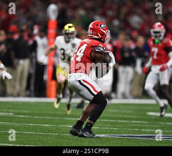 Georgia defensive back Malaki Starks speaks during a press conference ...
