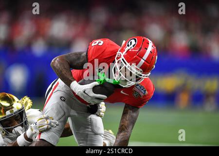 Georgia wide receiver Dominic Lovett runs a drill at the NFL football ...