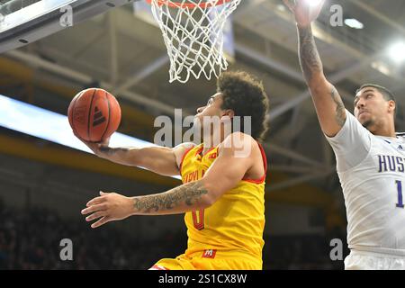 Maryland guard Ja'Kobi Gillespie (0) in action during the second half ...