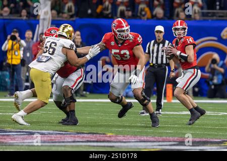 Georgia offensive lineman Dylan Fairchild (OL14) poses for a portrait ...