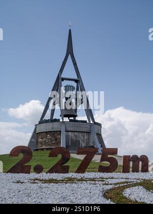 Concordia 2000: Bell Tower, Symbol of Peace, Amidst the Alpine Peaks ...