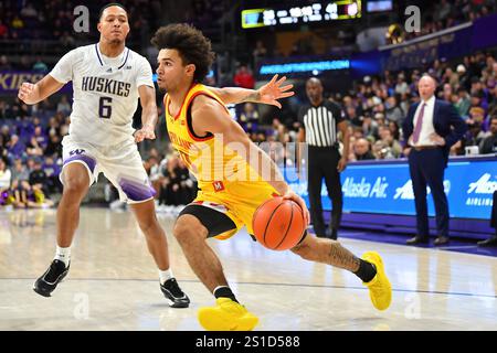 Maryland guard Ja'Kobi Gillespie (0) in action during the second half ...