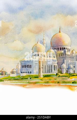 Sheikh Zayed Grand Mosque in Abu-Dhabi, UAE Stock Photo - Alamy