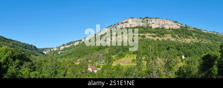 Chateau des Anglais, a 13th century castle built iinto a cliff above ...