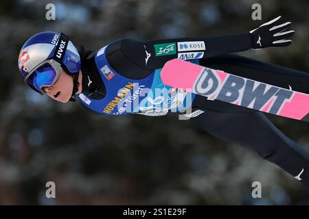 Japan's Ryoyu Kobayashi in action during the men's world cup race in ...