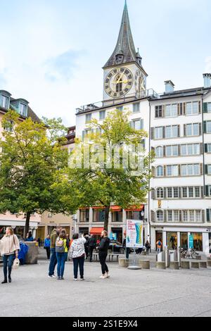 Zurich, Switzerland - October 3, 2024: Street scene from historic ...