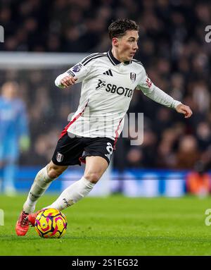 Fulham's Harry Wilson in action during the Premier League match at the ...