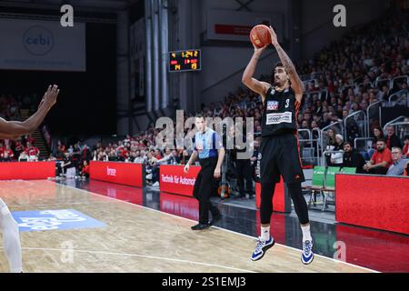 Bamberg, Germany. 02nd Jan, 2025. Basketball, Bundesliga, Main Round ...