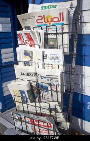 Daily newspapers in Morocco Stock Photo - Alamy