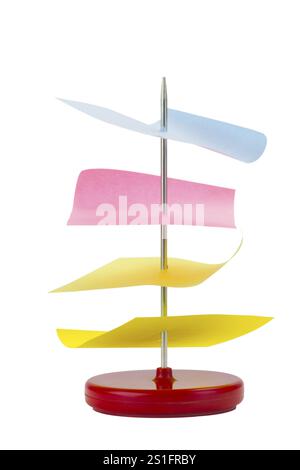 Slip of paper cut out on a white background Stock Photo - Alamy