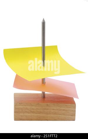Slip of paper cut out on a white background Stock Photo - Alamy