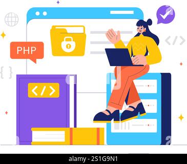 Informatics Vector Illustration featuring Logistics and Supply Chain ...
