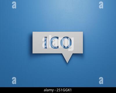 Letters of Bitcoin text on background with top light, 3d render background, computer generating ...