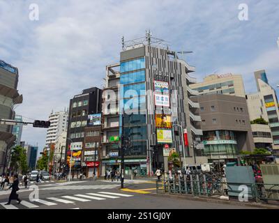 Modern commercial buildings at Yoyogi in Sendagaya 5 Chome, Shibuya ...