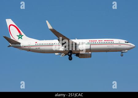 Moroccan Royal Air Maroc Boeing 737-800 with registration CN-RNJ on ...