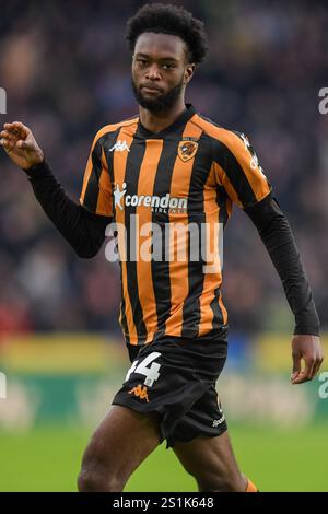 Hull City's Abu Kamara celebrates after scoring his sides first goal ...