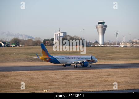 Jet2 Airbus A321-251NX at Birmingham Airport, UK (G-SUNC Stock Photo ...