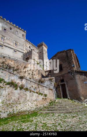 Historical landmark Castello Massimo in Arsoli, Rome, Italy, seen ...