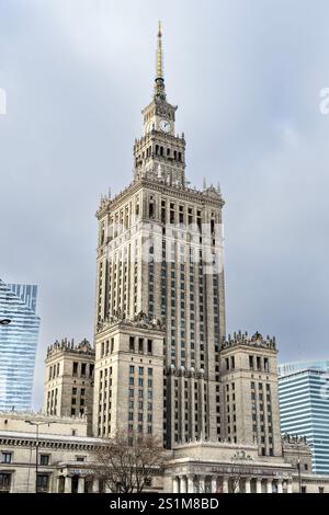 The Palace of Culture and Science, a high-rise building in central ...