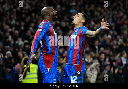 Crystal Palace's Daniel Munoz celebrates scoring their side's second ...