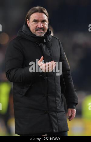 Leeds United's Manager Daniel Frake during the Sky Bet Championship ...