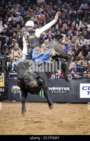 Jan 03, 2024; New York City , New York, USA; Lucas Divino competes on ...