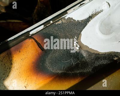 ROTTERDAM - A car with damage from an accident collision ROBIN UTRECHT ...