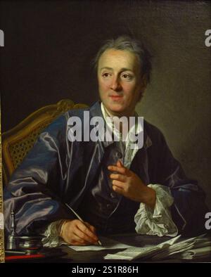 The portrait of Denis Diderot by Van Loo from 1767 captures the ...