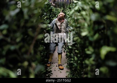 view of the Nativity Scene of the Prince, at the Royal Palace of Madrid ...