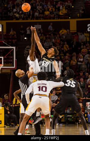 Colorado center Elijah Malone (50) beats TCU forward David Punch (15 ...