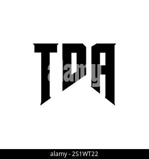 TDA letter logo design for technology company. TDA logo design black ...