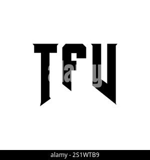 TFV letter logo design for technology company. TFV logo design black ...